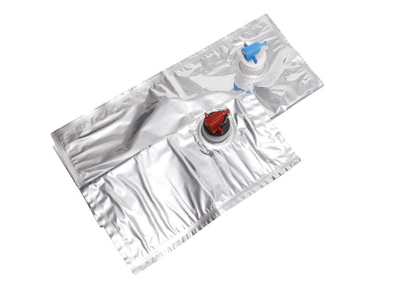 Aseptic aluminized composite wine bib bag packaging 3L 5L 10L 20L liquid bag in box with valve