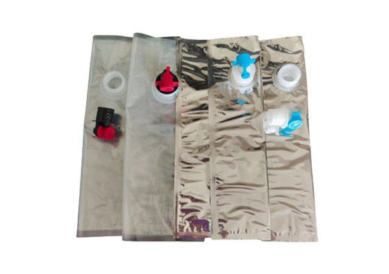 Aseptic aluminized composite wine bib bag packaging 3L 5L 10L 20L liquid bag in box with valve