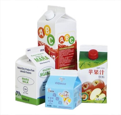 Gable Top Fresh Milk Box 500ml 1000ml Food Grade Non Toxic
