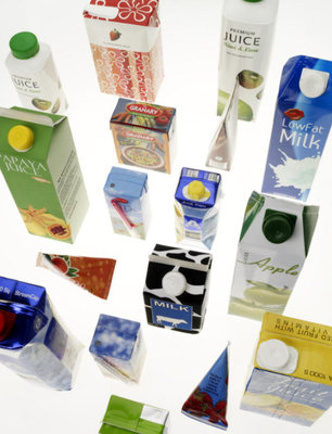 125ml Aseptic Brick Pack Customized Prinitng For Milk Or Juice