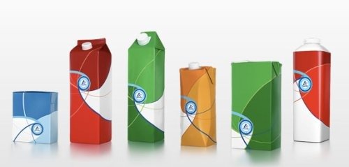 125ml Aseptic Brick Pack Customized Prinitng For Milk Or Juice