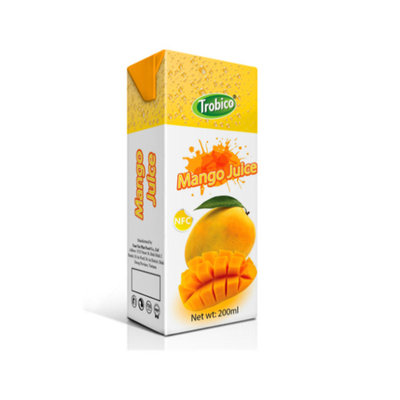 Disposable Standard Paper Juice Box Beverage Packaging Carton Juice Packing