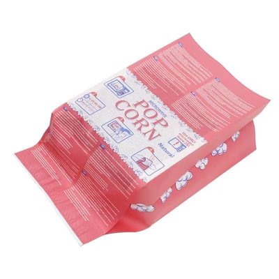 White Stand Up  Kraft Paper Pouch Square Bottom Food Packing Bags With OEM Service