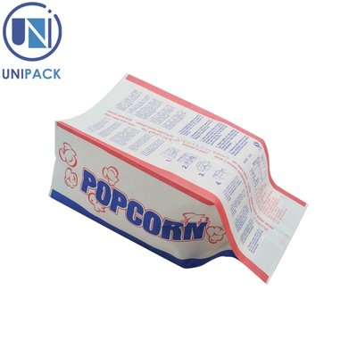 Custom Design Disposable Folding Microwave Popcorn Paper Bag