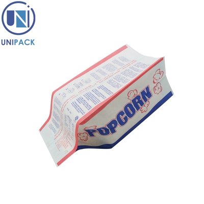 Custom Design Disposable Folding Microwave Popcorn Paper Bag
