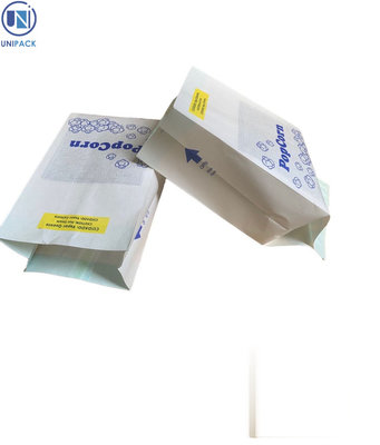Folding Paper Microwave Popcorn Bag Custom Design  UPMPW-001 Heat Seal