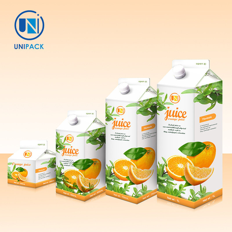 Beverage Packaging Material Pak Juice Packing  Gable Top Carton