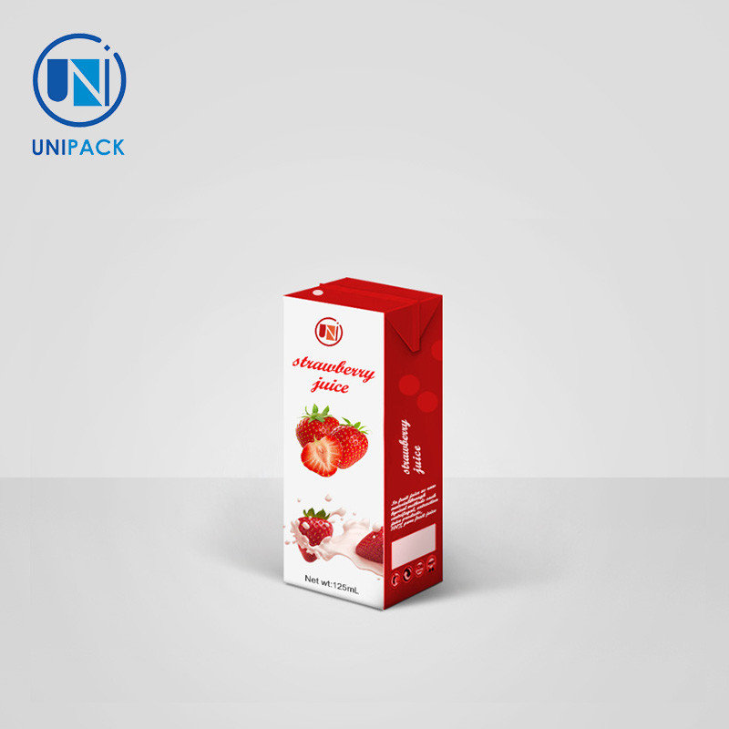 aseptic packaging brick box 125ml for milk or juice fruit juice aseptic box