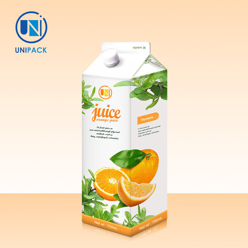 Milk Drink Gable Top Carton Multiple Sizes Non Toxic High Safety