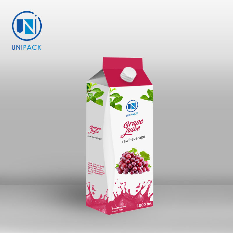 Unipack  New Arrival High-End Customized Wholesale Juice Packaging Packaging Gable Top