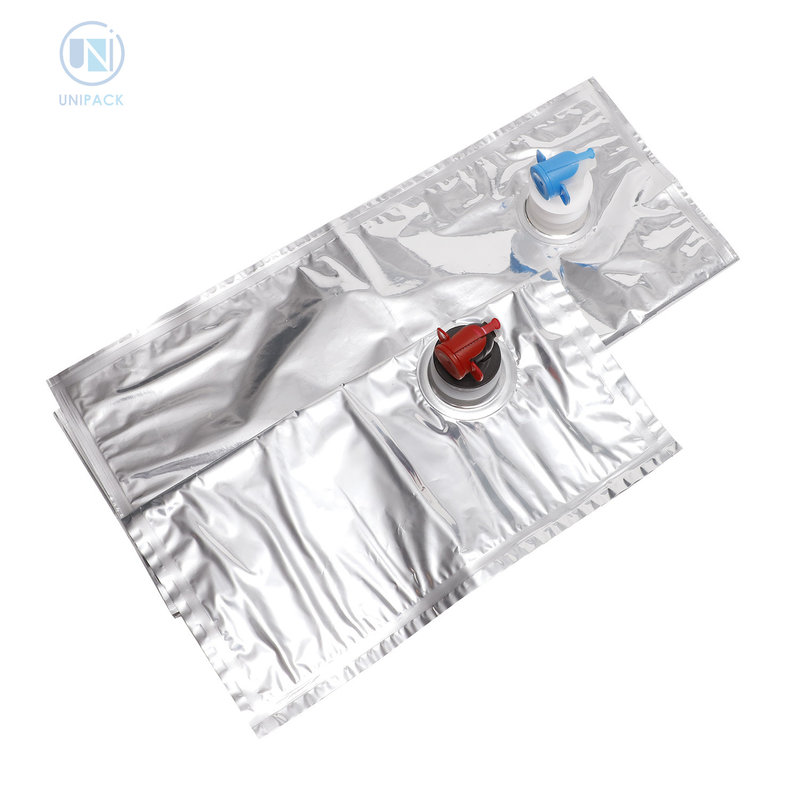 BRC Certificate Plastic BIB Bag Aseptic 220 Liter For Liquid Packaging