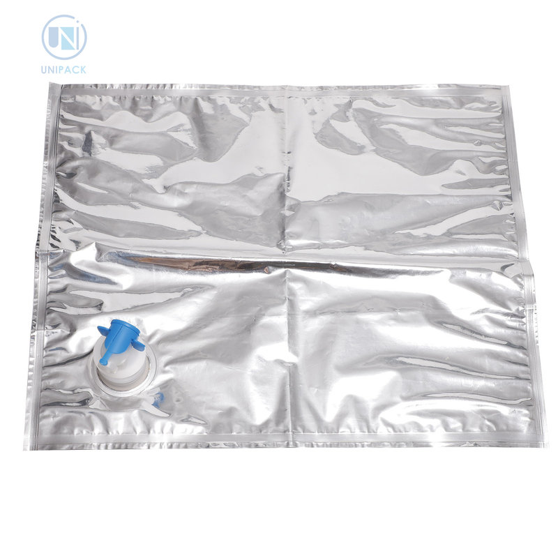 10-220L Red Wine BIB Bag Customized Aseptic Fruit Juice Plastic Bag