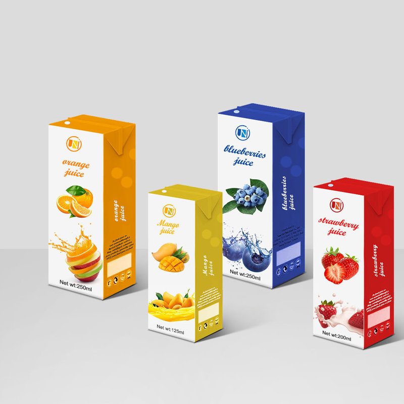 UNIPACK Milk Aseptic Packaging Paper Aseptic Brick Carton for Juice