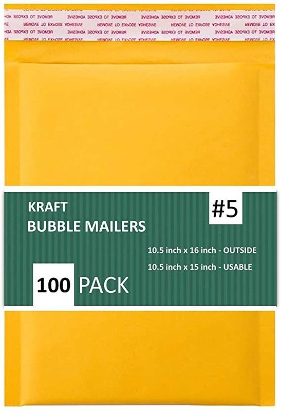 Shipping Kraft Bubble Mailer Bag  Waterproof Environmental Friendly