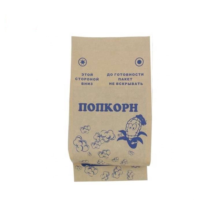                  New Design Hot Sale Microwave Kraft Paper Packaging Popcorn Bag             