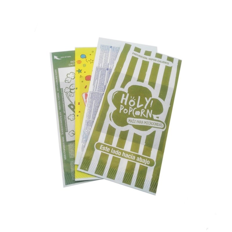Waterproof Greaseproof Paper Microwave Popcorn Bag Customized Printing