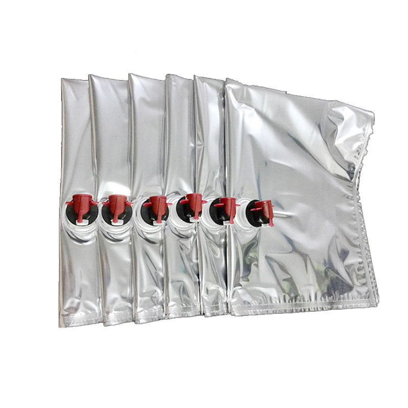 Factory Customised Wine Coffee BIB bag Aseptic Liquid Packaging bag in box with valve