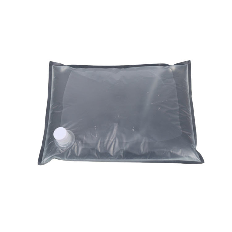 Collapsible compression high air tightness transparent egg liquid juice aseptic BIB bag in box packaging