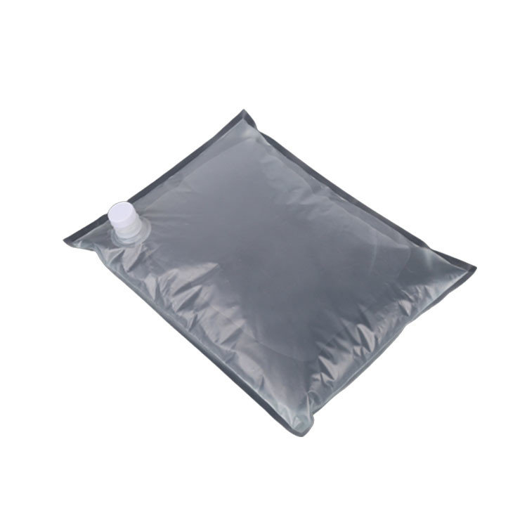 Pressure resistant food grade filling milk juice egg liquid transparent aseptic suction mouth BIB bag in box packaging