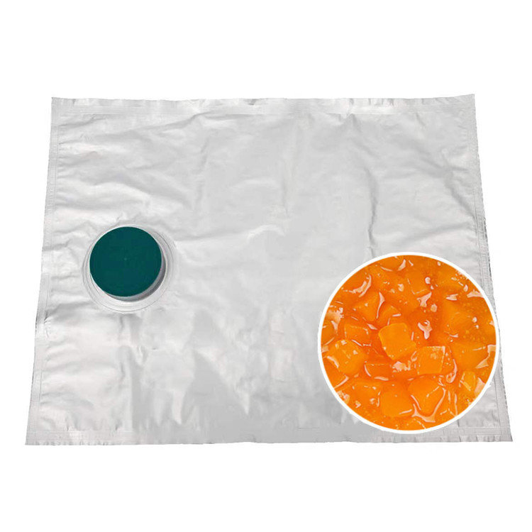 Unipack 2-inch storage large granular fruit pulp fresh-keeping Aluminized aseptic bib bag liquid packaging