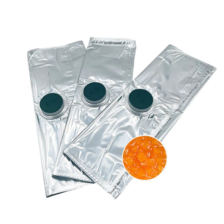 Unipack 2-inch High barrier storage vegetable fruit particle puree aseptic bib bag liquid packaging packing