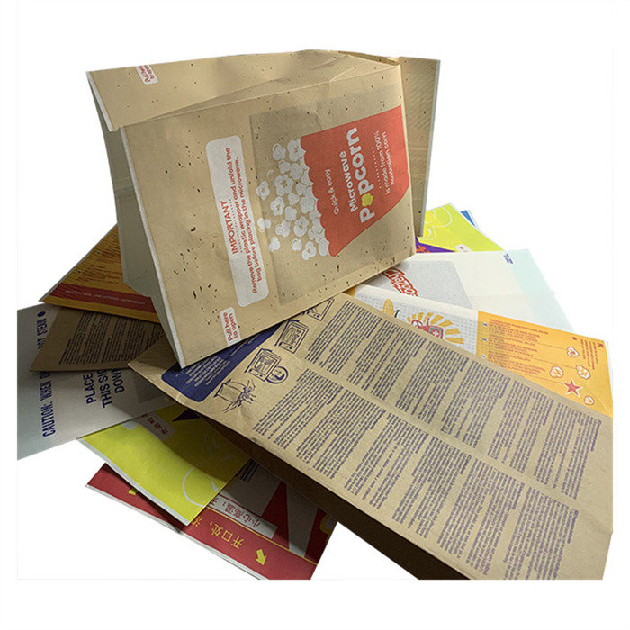 Food Natural Packing Paper  Kraft Paper Pouch  With Your Own Logo