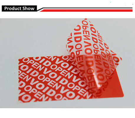 China Tamper evident printing material, Security void label material, tamper proof label material supplier