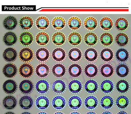 China Security Hologram Sticker holographic label silver labels void label anti counterfeiting label supplier