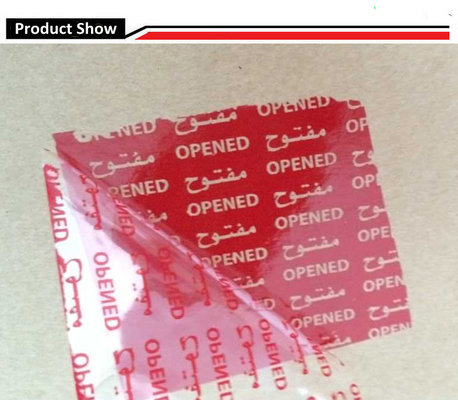 China Tamper evident Full Transfer VOID Label Material, Security void label material, tamper proof label material supplier