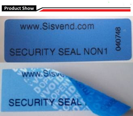 Brand protection/security label/VOID stickers Non reisdue tamper evident label material; tamper proof void label supplier