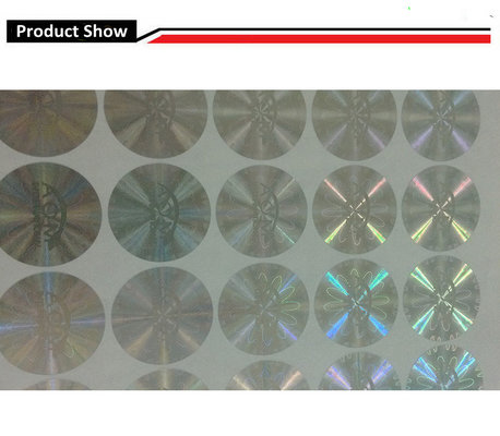 Disposable Hologram Sticker holographic label silver labels void label anti counterfeiting label supplier