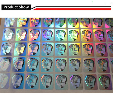 Disposable Hologram Sticker holographic label silver labels void label anti counterfeiting label supplier