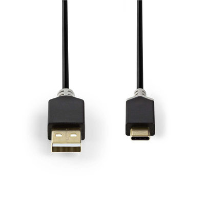 Usb 2.0 Short Usb Type C Cable , Gold Plated 1.0m Mobile Phone Usb Cable