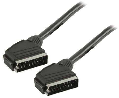 6,6 pies del adaptador coaxial de cable video de Scart, 21 fijan el cable del scart para el televison