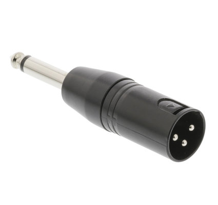 Conector macho del Pin Xlr del artículo 3, interfaces audios del adaptador de 6,35 milímetros Xlr Mic