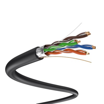 Outdoor 1000ft Solid Cat5e Network Link Cable FTP Network Wire Waterproof HDPE