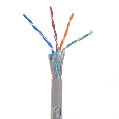Cable del enlace de red Cat5e Stp, varón del cable de Ethernet Rj45 65 pies 20 metros