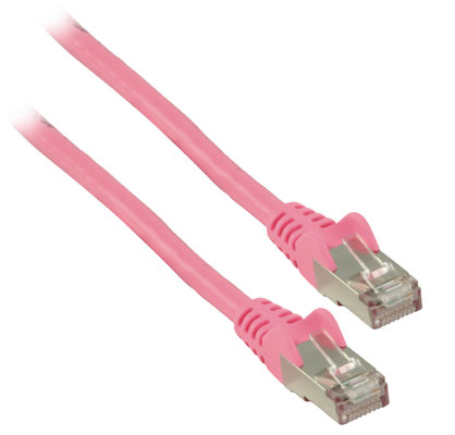 65 Feet 20m CAT6 Network Link Cable 26awg Copper Wire Grey / Pink Color