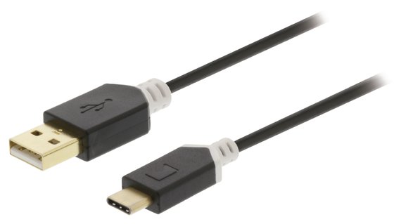 Usb 2.0 Short Usb Type C Cable , Gold Plated 1.0m Mobile Phone Usb Cable