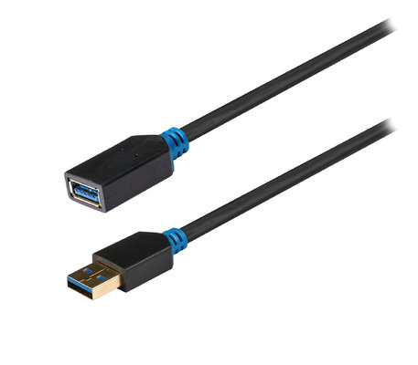 Durable USB 3.0 Extension Cable , Usb Male To Female Cable Extender Cord 6.6 Feet For Hard Drives