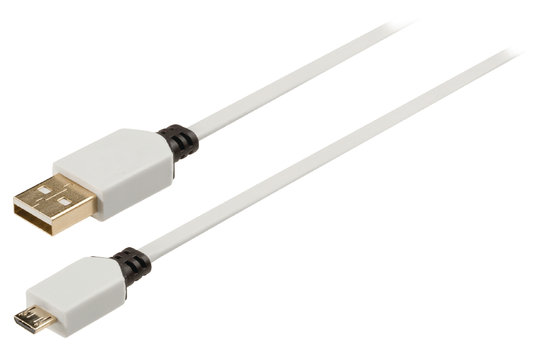 Micrófono plano USB al cable del USB 2,0, cable micro los 3FT -15FT de la carga por USB
