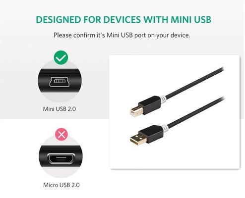 Cree el cable de datos para requisitos particulares del Usb 2,0, cordón de carga de datos USB del cable masculino de la transferencia
