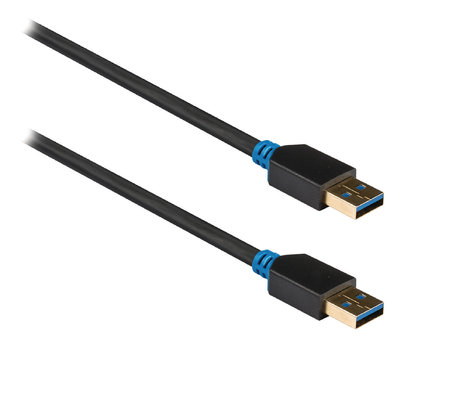 Male To Male 3.0 Extension USB Link Cable Cable 10 Feet Black Color