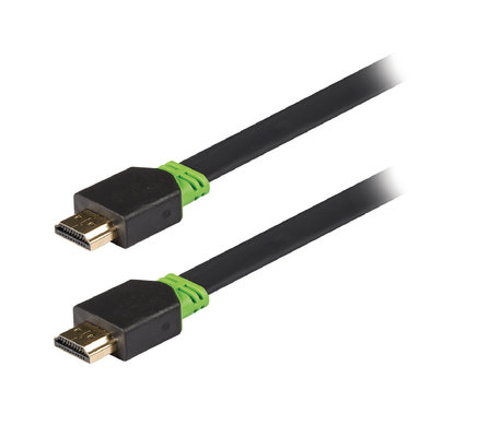 15 FT Flat Link Cable 4K HDMI 2.0 Ready Gold Plated Connectors For Xbox Playstation