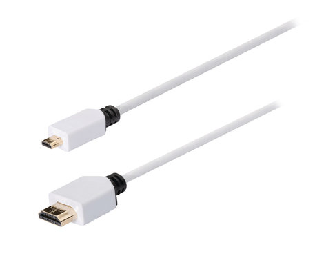High Speed Micro Hdmi To Hdmi Cable , Ultra Thin Hdmi Cable With Ethernet