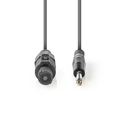 Cable Speakon femenino del micrófono XLR del niquelado al varón de 6,35 milímetros con la cerradura de la torsión