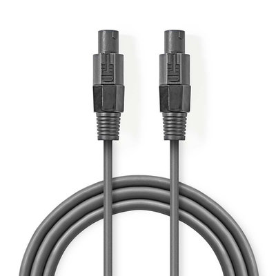 Speakon al cable de altavoz de la hembra del enchufe de la cerradura de la torsión del cable del micrófono XLR de Speakon