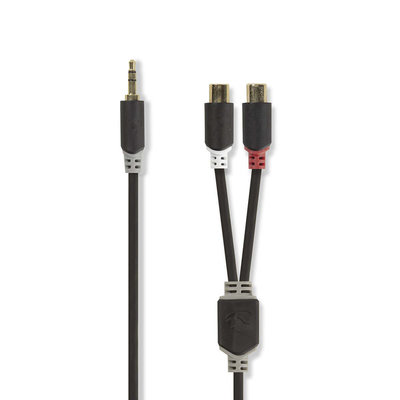 varón de 3.5m m al cable de audio estéreo femenino los 0.2m de 2 RCA RCA con el adaptador en Y