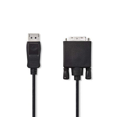 Cable del adaptador de Displayport del niquelado, 6,6 pies de varón de 1080P al cable del adaptador masculino