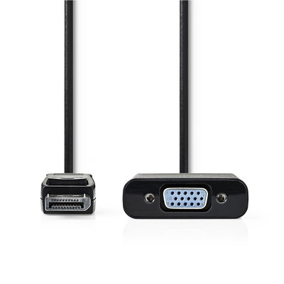 Convertidor plateado oro negro del cable del adaptador de Displayport del color para el ordenador portátil de la PC